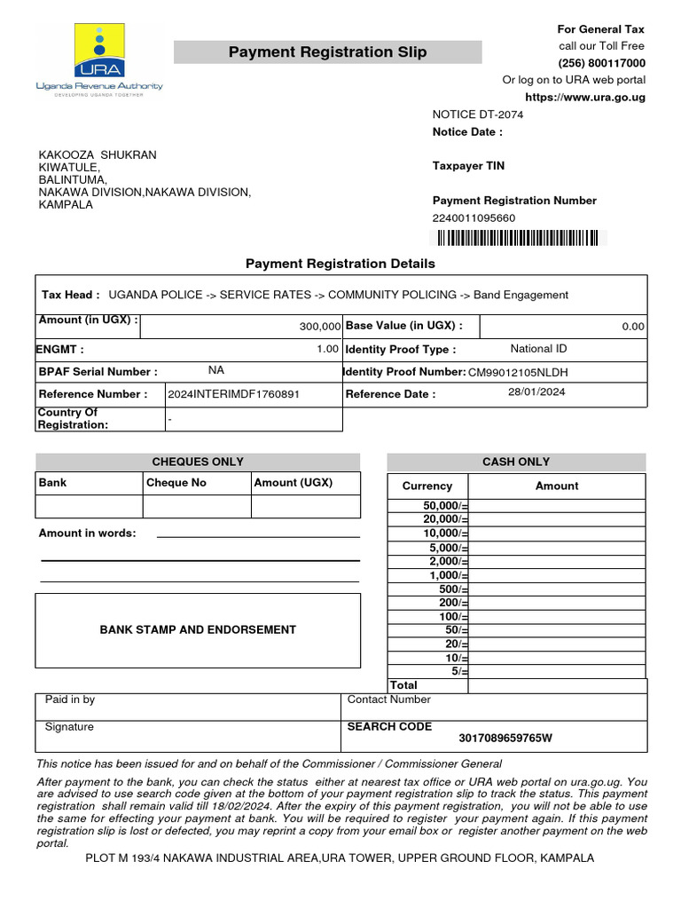 Ura Payment | PDF | Payments | Cheque
