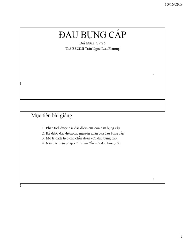 Dau Bung Cap Y6 | PDF