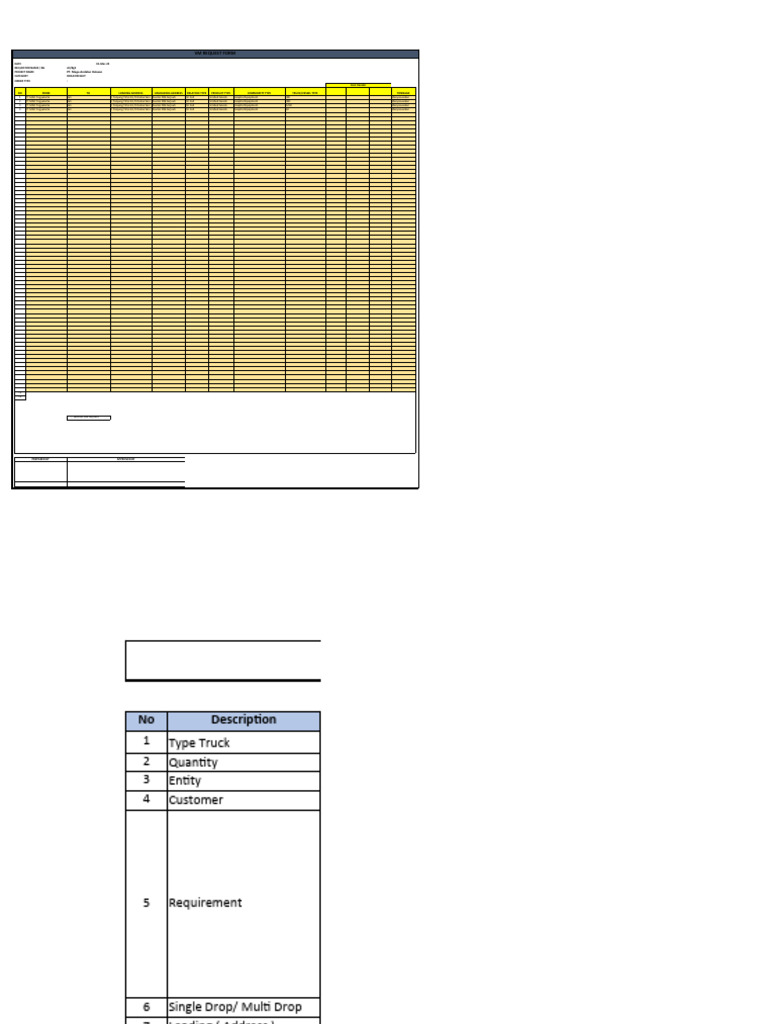 VM Request Form for Road Freight | PDF | Manufactured Goods | Vehicles