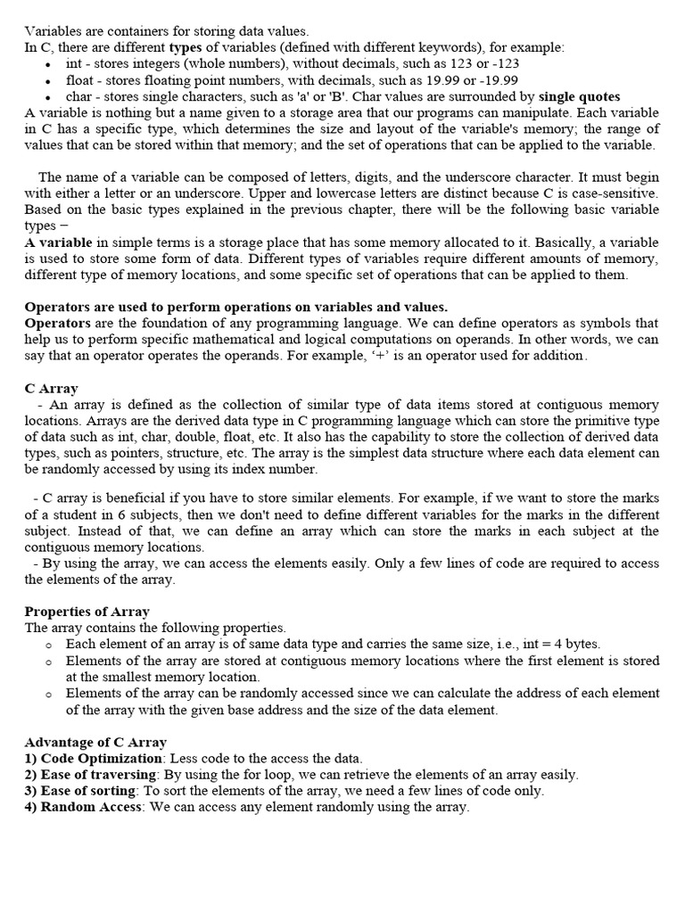 C Definition Pdf Pointer Computer Programming C Programming Language
