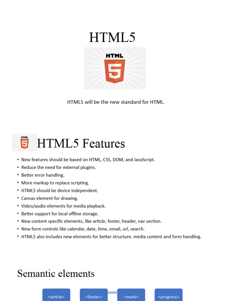 HTML5 | PDF