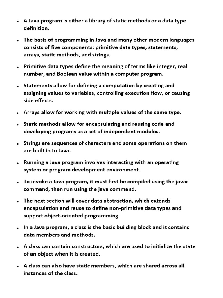 Java Programming Basics Explained | PDF