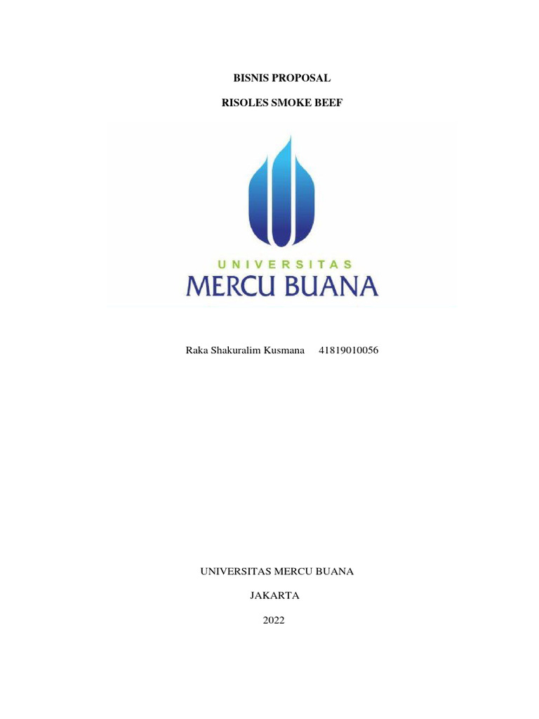 Contoh PROPOSAL BISNIS | PDF