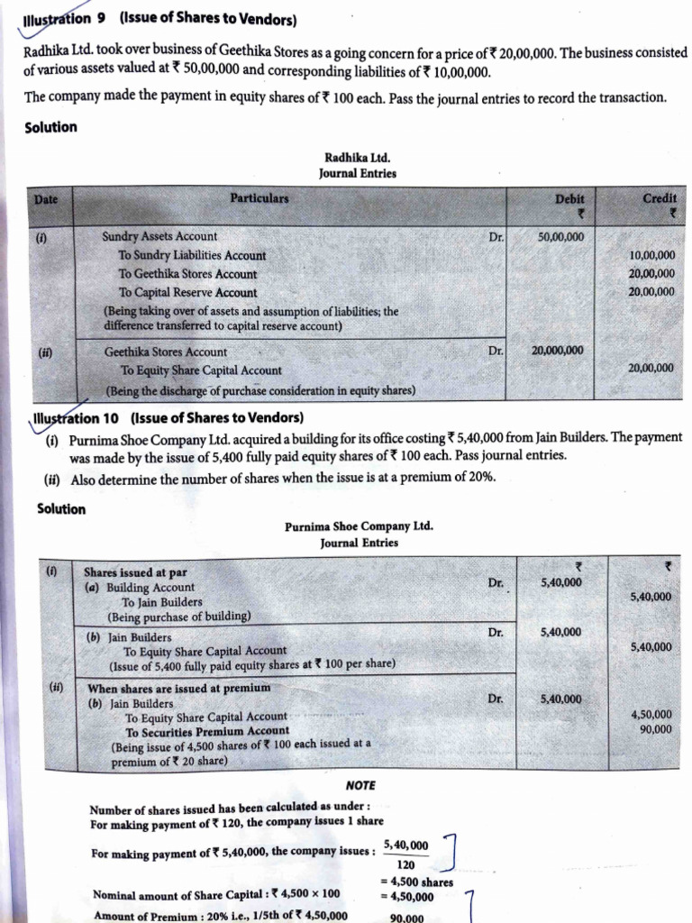 Issue of Shares Question Part 1 | PDF | Equity (Finance) | Private Law