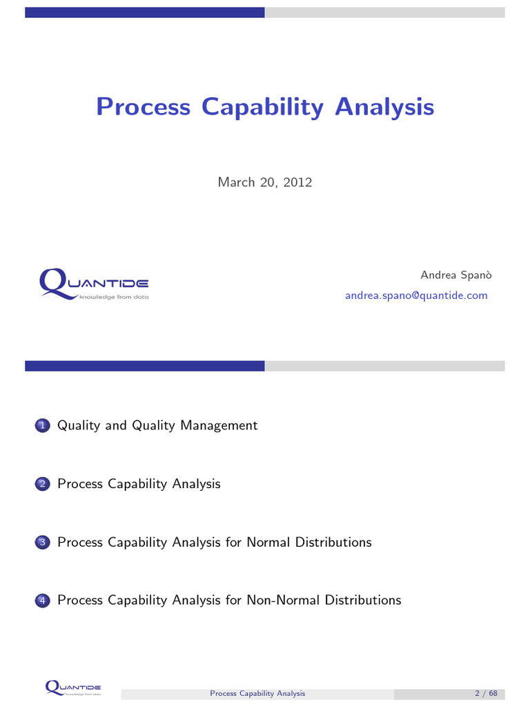 Process Capability Analysis | PDF | Quality Management | Specification ...