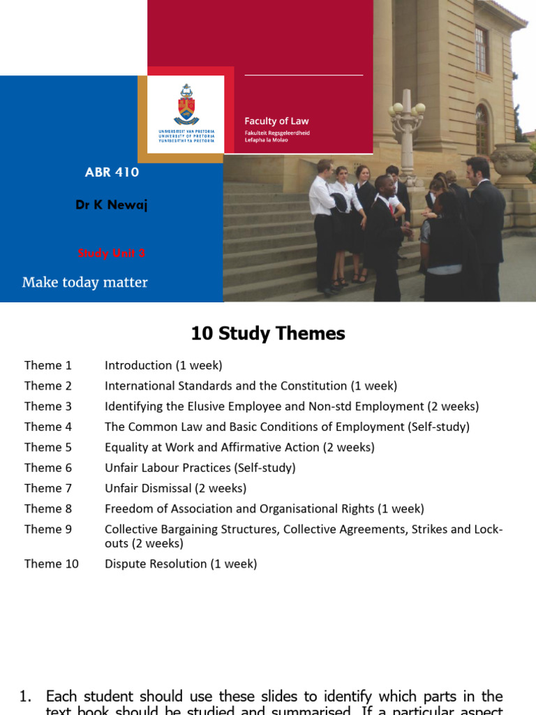 ABR 410 Study Unit 3 - 2021 | PDF
