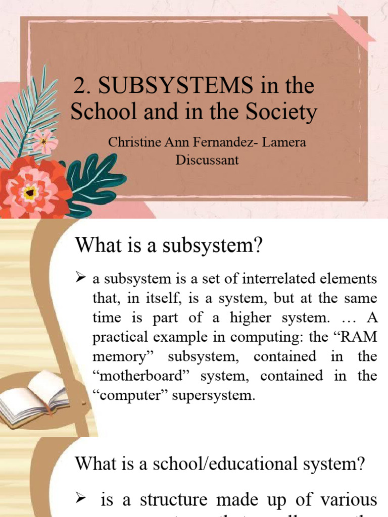 Education Systems and Subsystems | PDF