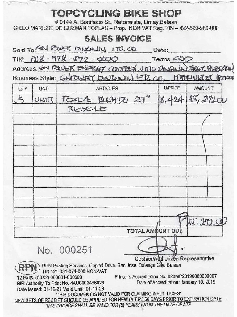 Sales Invoice - GNP Dinginin - PO No. 23-104331 Rev01 | PDF