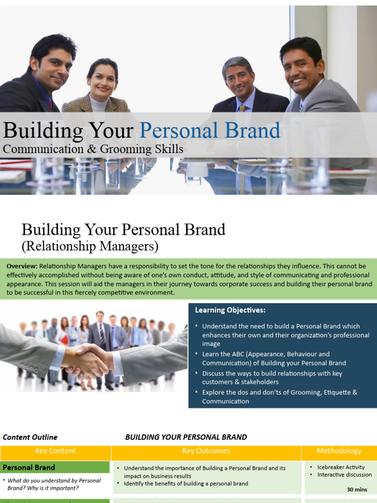 Building Your Personal Brand | PDF Building Your Personal Brand | PDF