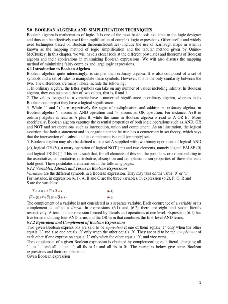 Digital Electronics Lesson 4 | PDF | Boolean Algebra | Teaching Mathematics