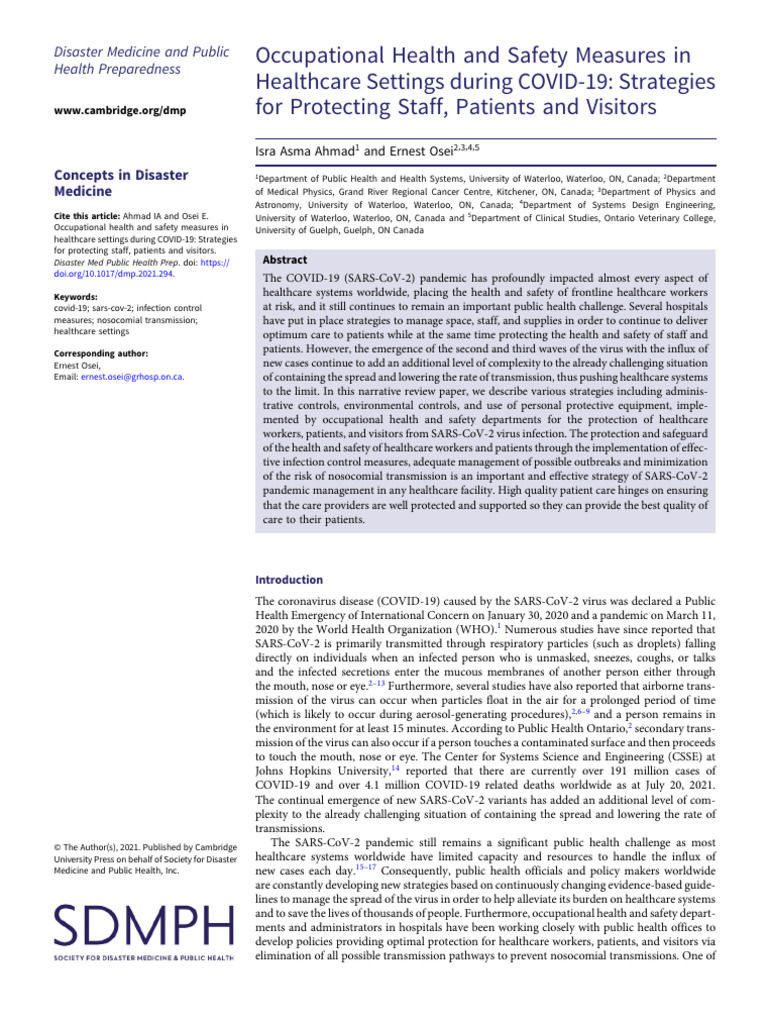 Contoh Introduksi | PDF | Personal Protective Equipment | Hospital ...