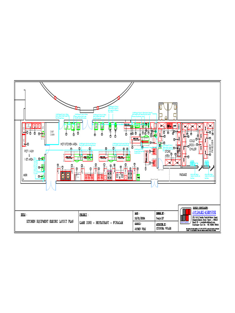 Rev - Electric Kitchen Equipment Layout Plan - Game Zone - Restaurant ...