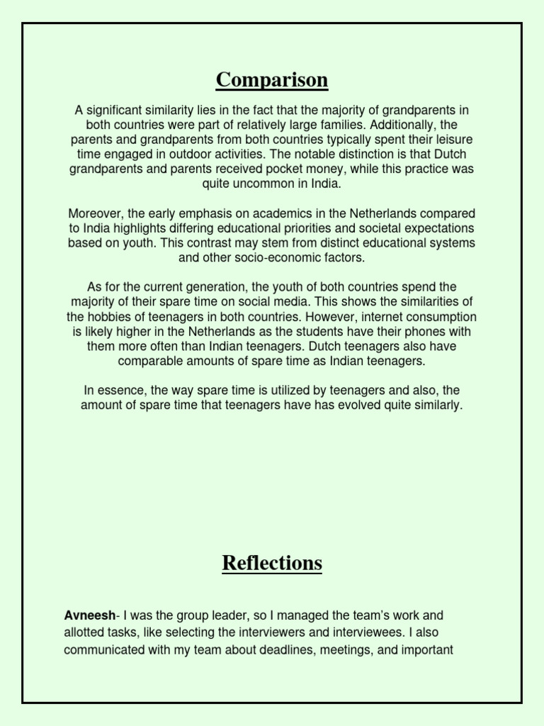 Comparative Study of Dutch and Indian Youth | PDF | Adolescence ...