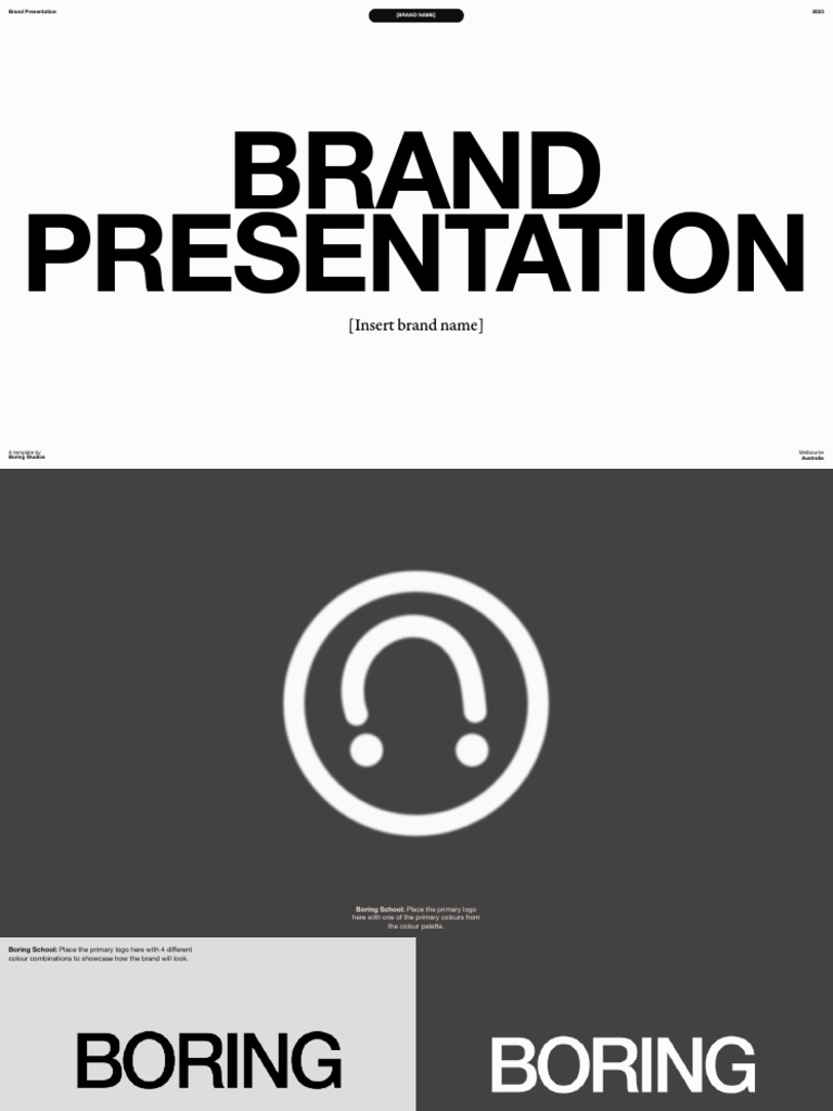 Brand Presentation Template Guide | PDF | Logos | Printing
