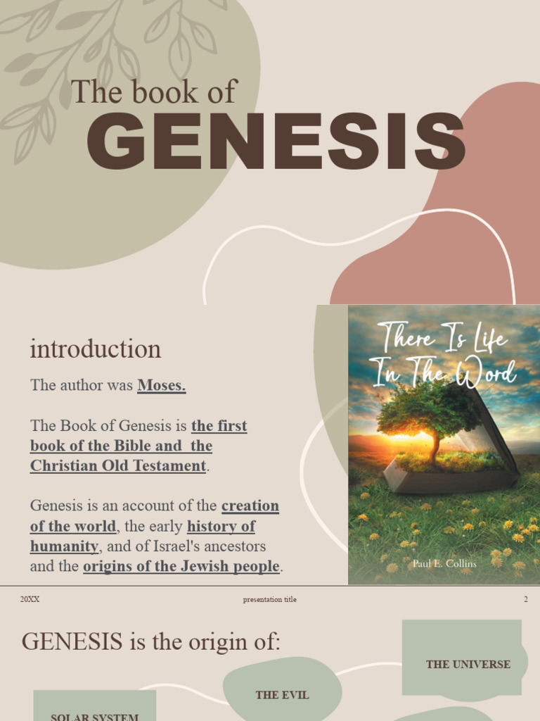 Genesis | PDF | Book Of Genesis