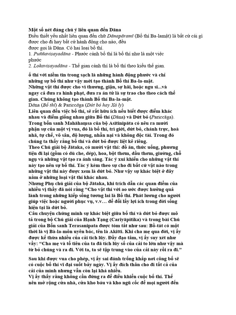 Dāna Và Caga | PDF