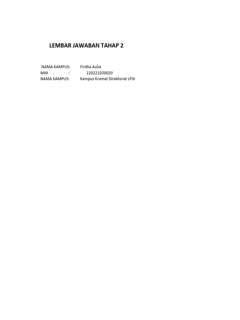 Lembar JWB Tahap 2 Ujikom PPH Ps21-1 | PDF