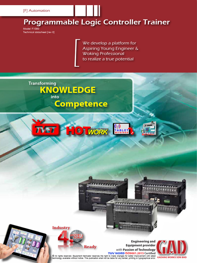 F1080 - PLC TRAINER - r0 | PDF | Programmable Logic Controller | Automation