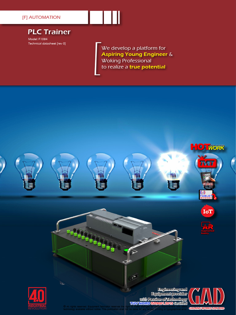 F1084 PLC Trainer r0 | PDF | Programmable Logic Controller | Automation
