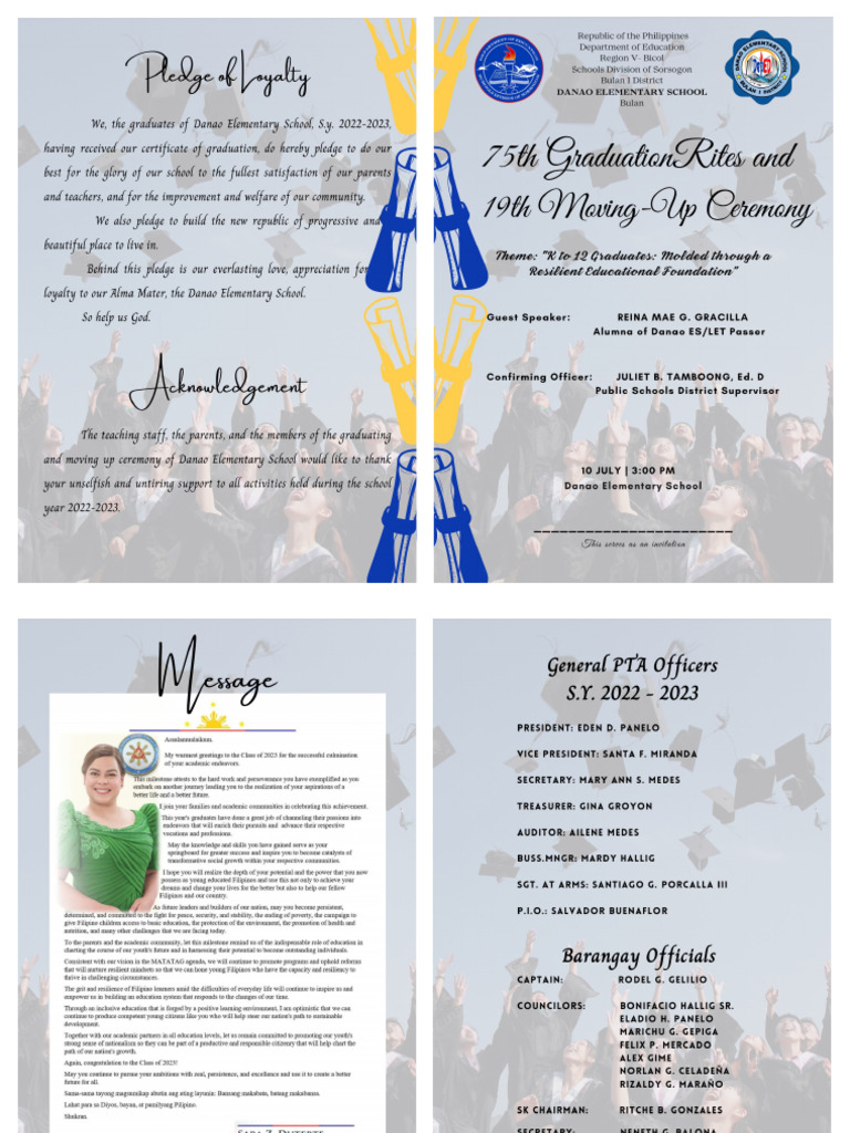 Graduation Program 2023 | PDF