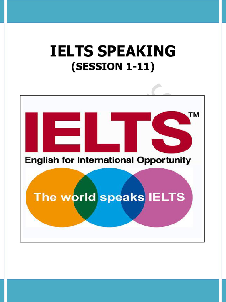 Speaking Book - Session 1-11 | PDF | Wellness