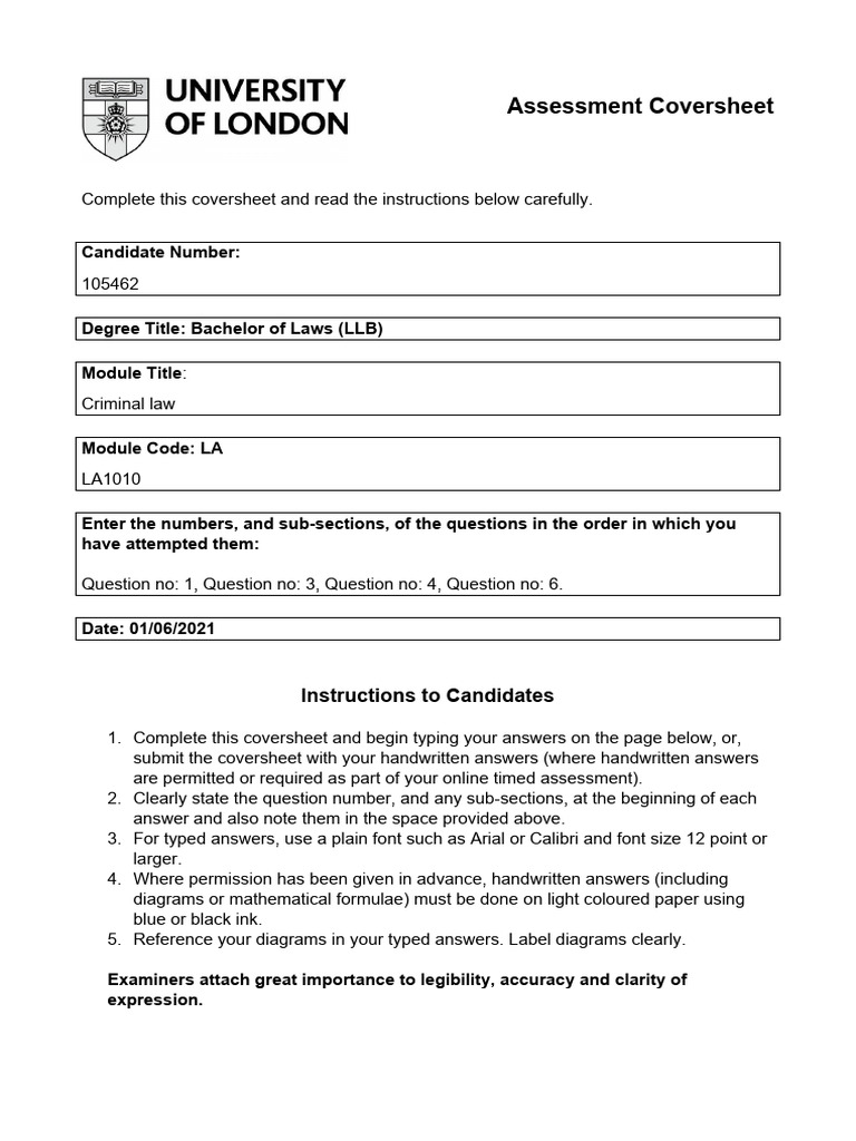 Shayaan UOL 2021 Assessment Coversheet-2 | PDF