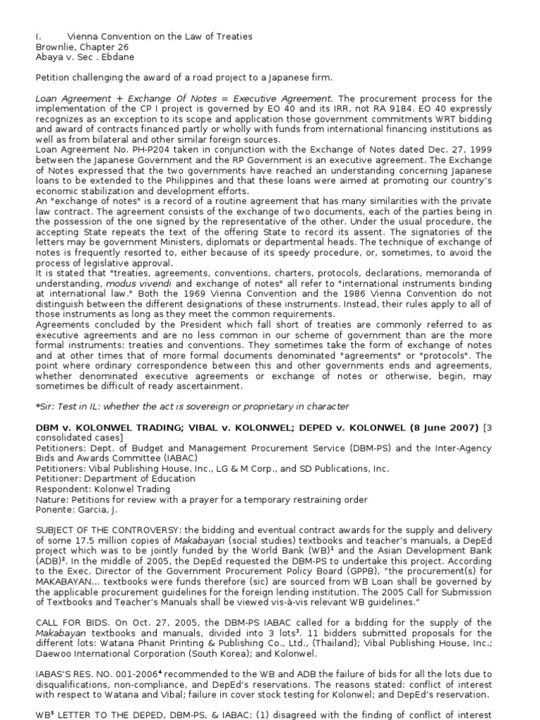 Vienna Convention on the Law of Treaties | Treaty | Ratification