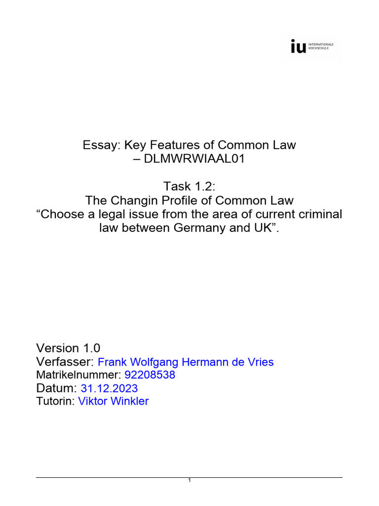 Common Law | PDF