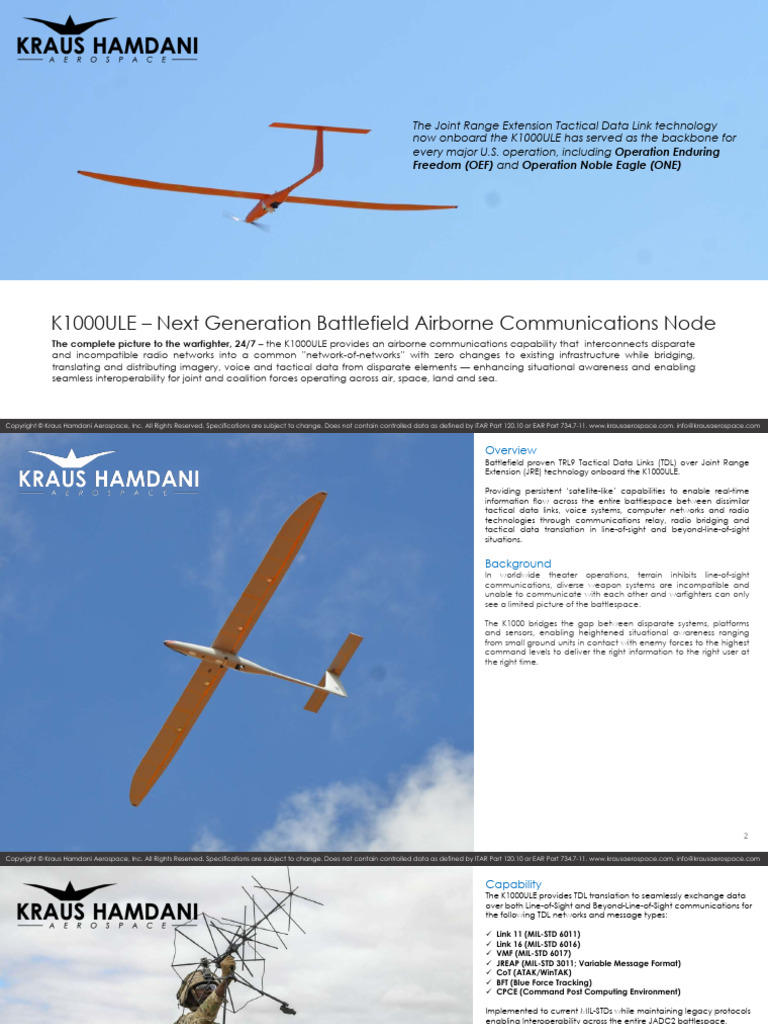 Kraus Aerospace Overview Deck (Comms) - (WEB) | PDF | Computing ...