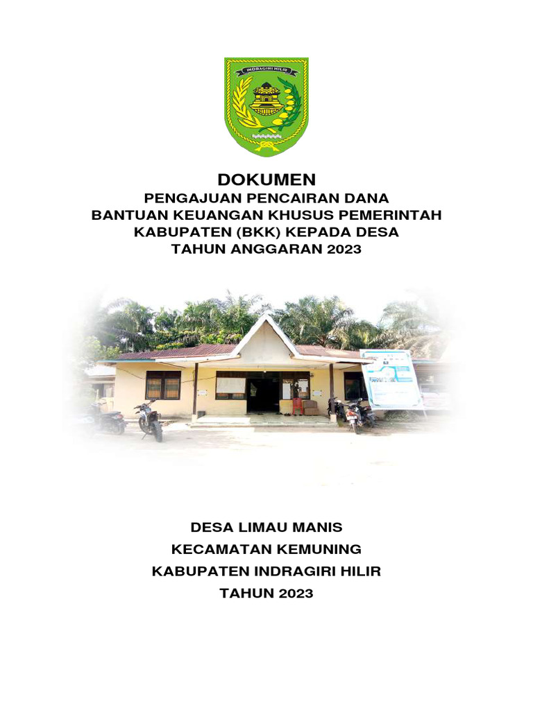 Proposal BKK Desa Limau Manis 2023 | PDF