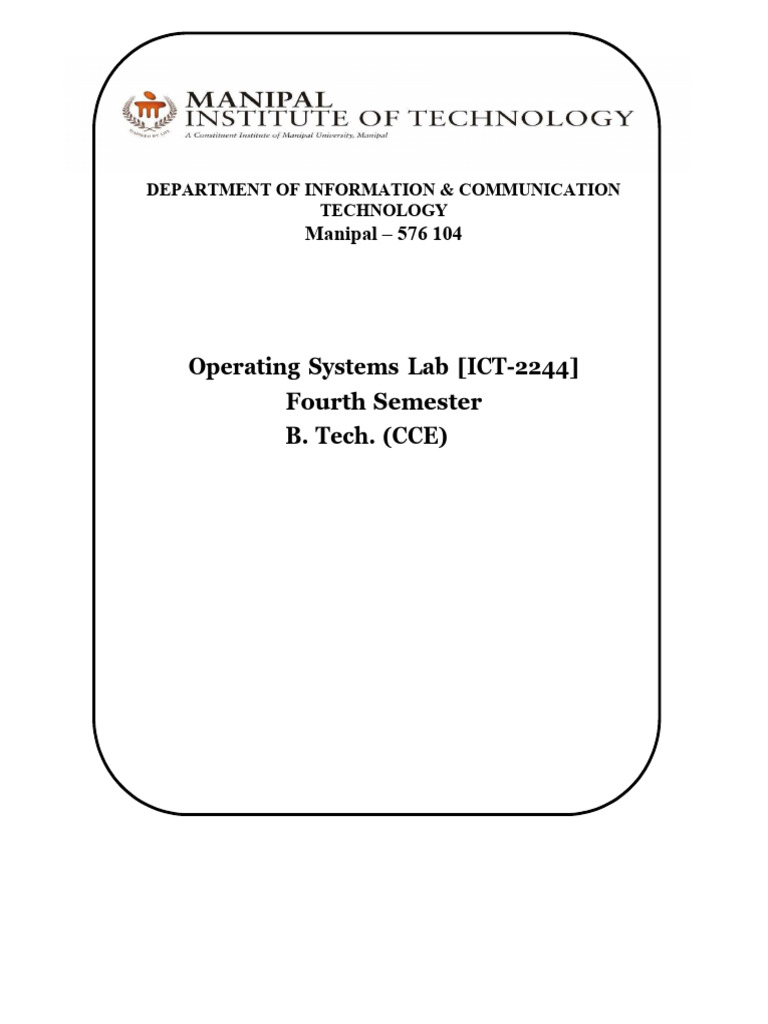 Os Lab Manual - 2024 | PDF | Computer File | Filename