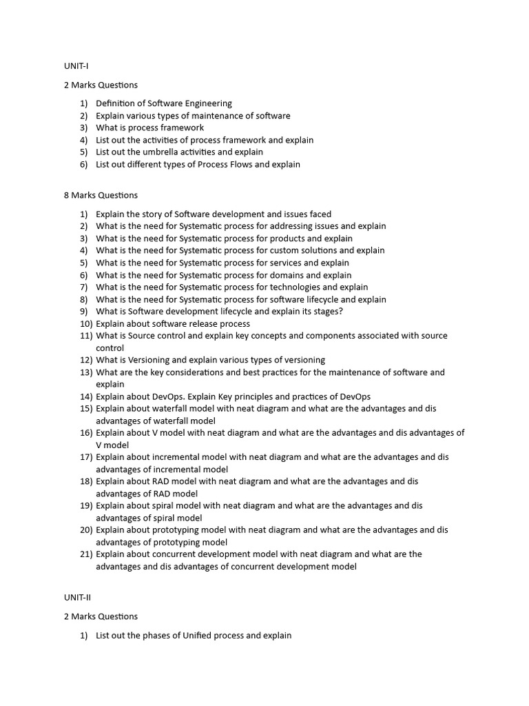 Question Bank For MID-1 | PDF | Scrum (Software Development) | Agile Software Development