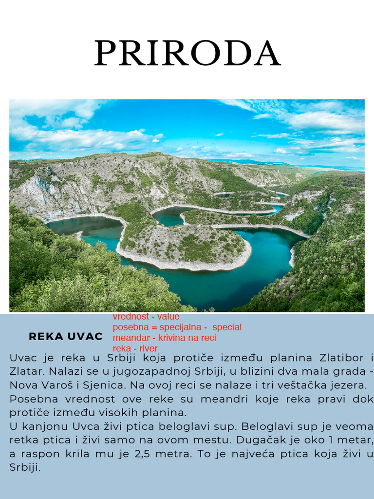Priroda - Uvac | PDF