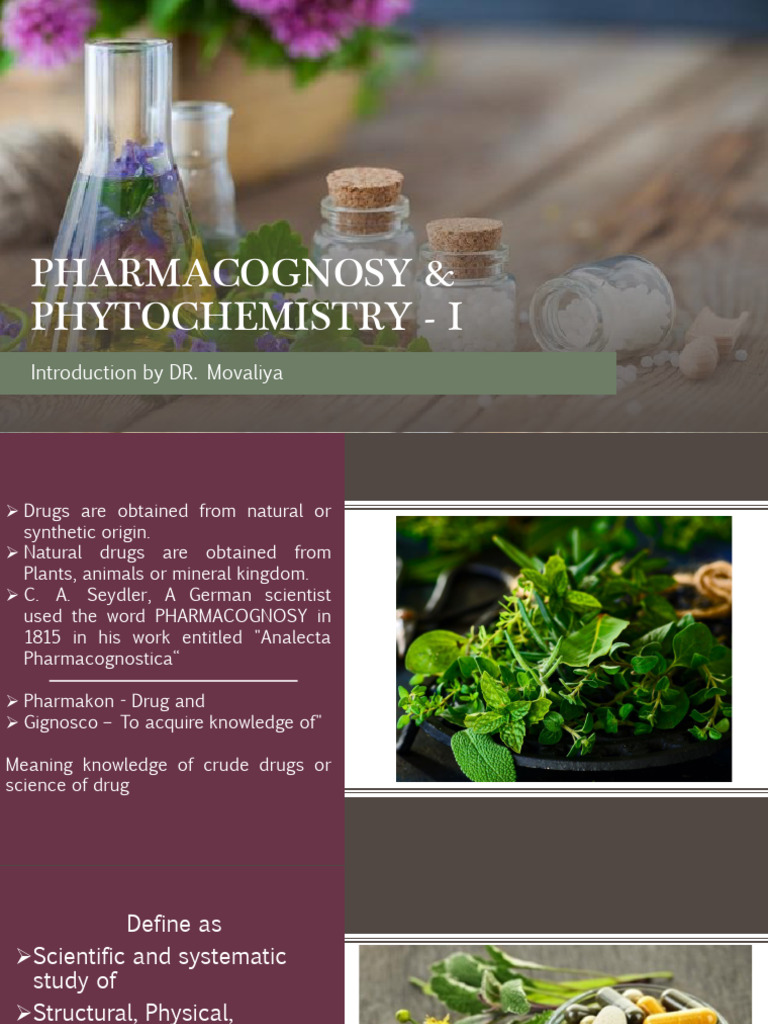 Pharmacognosy: A Historical Overview | PDF | Pharmacognosy | Opium