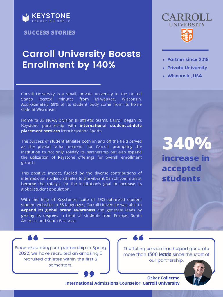 Keystone Global Case Study - Carroll University | PDF
