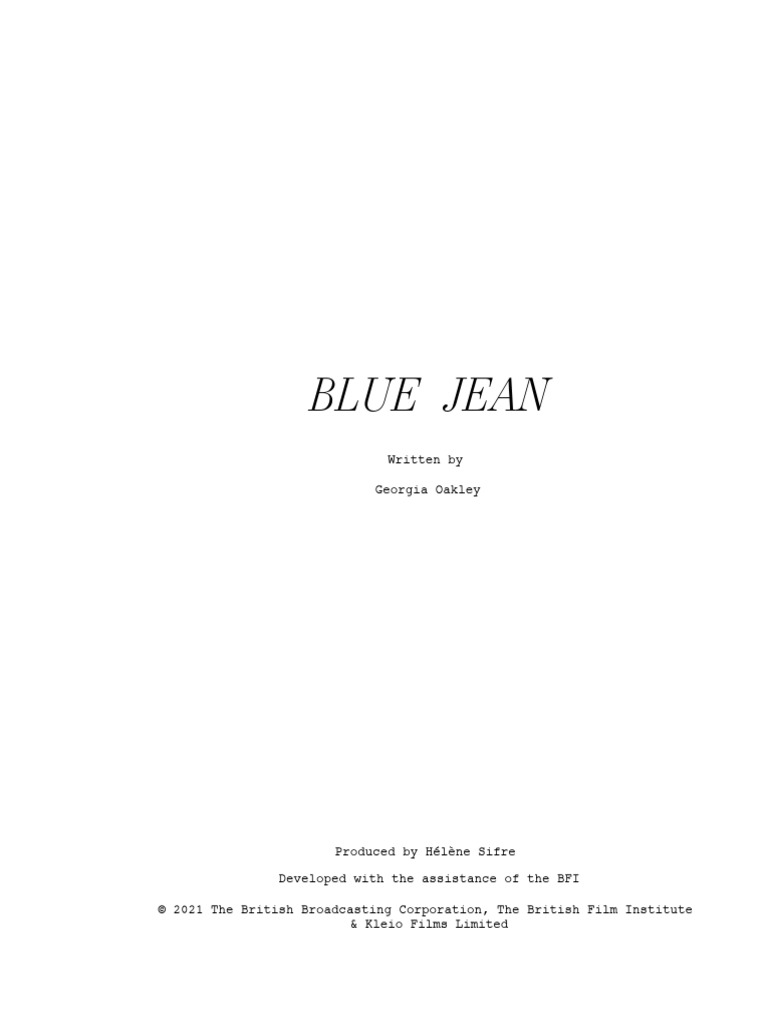 Blue Jean Read The Screenplay | PDF