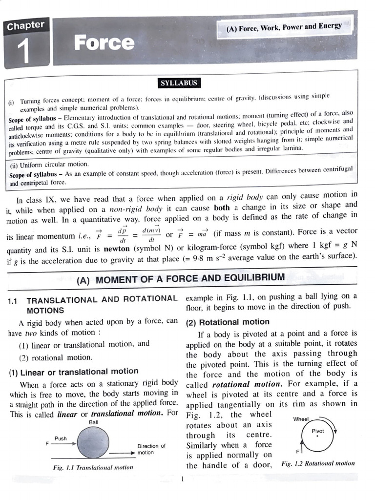 Force Text Book Pages-Gr10 | PDF