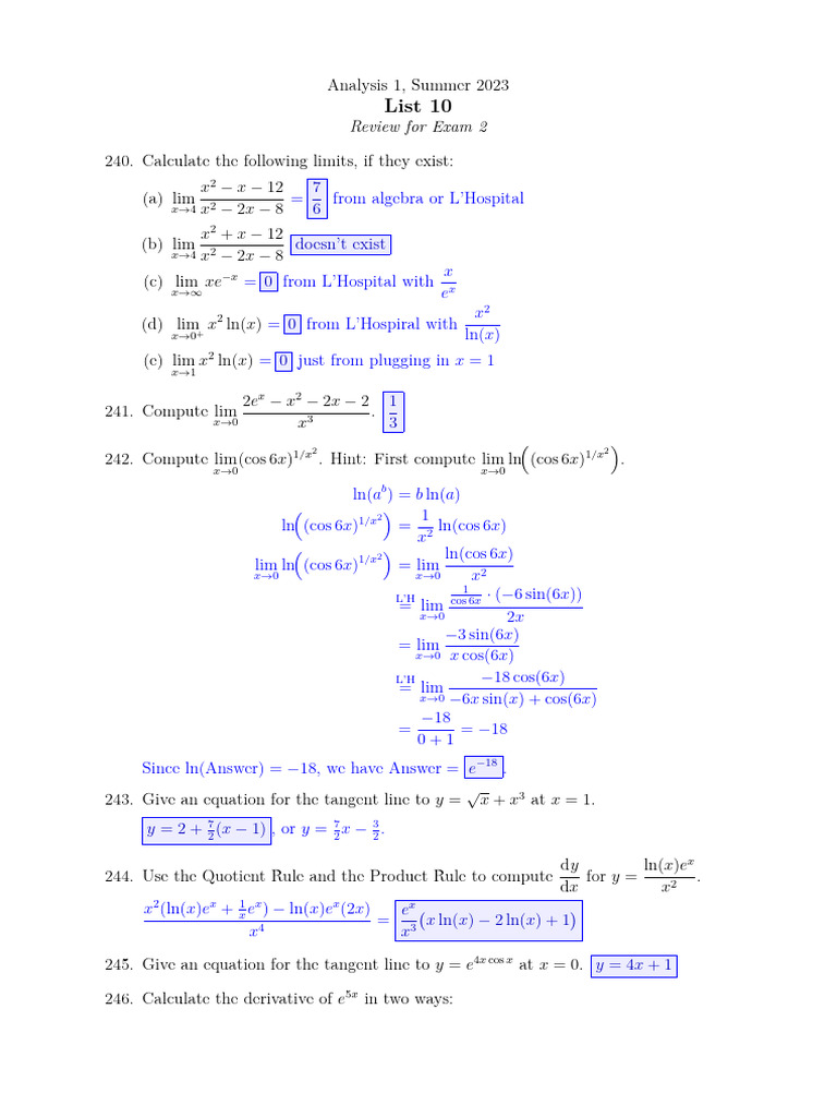 1653 List 10 Answers | PDF | Mathematical Concepts | Mathematical Objects