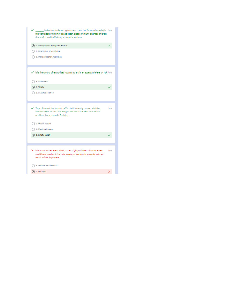 Cosh Exam | PDF