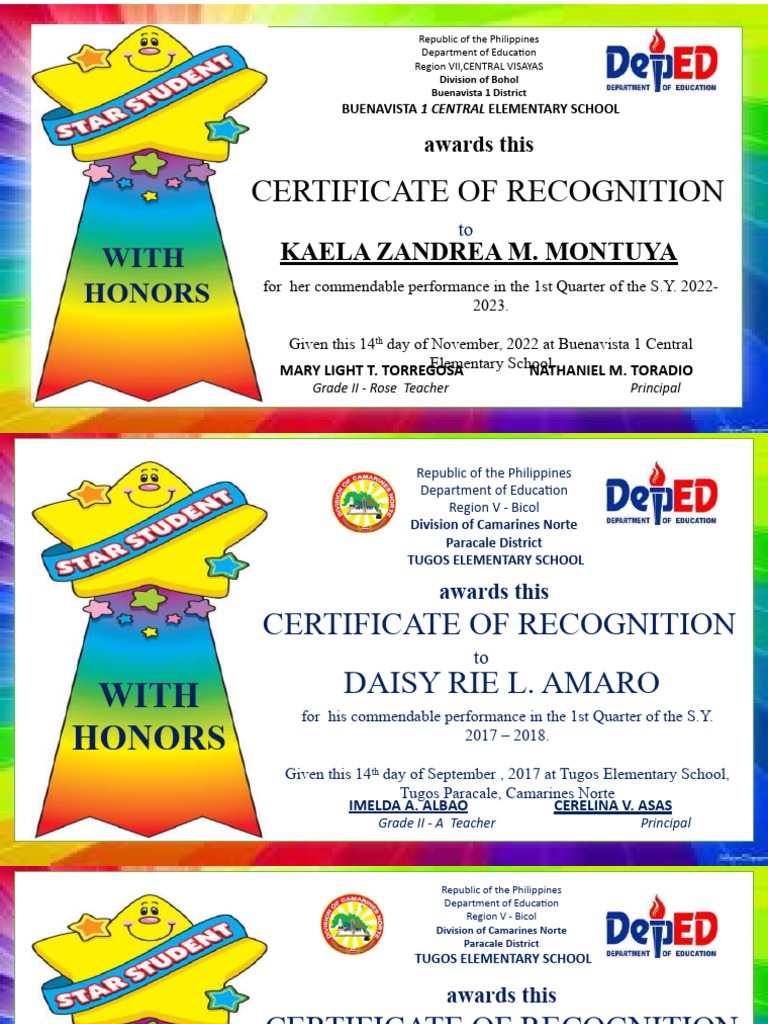 Certificate With Honors | PDF