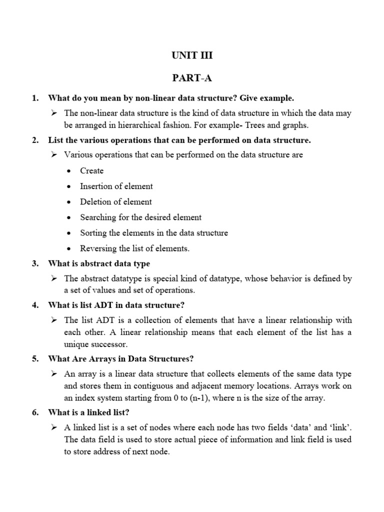 Unit Iii Cs3353 Cpds Question Bank Pdf Computers