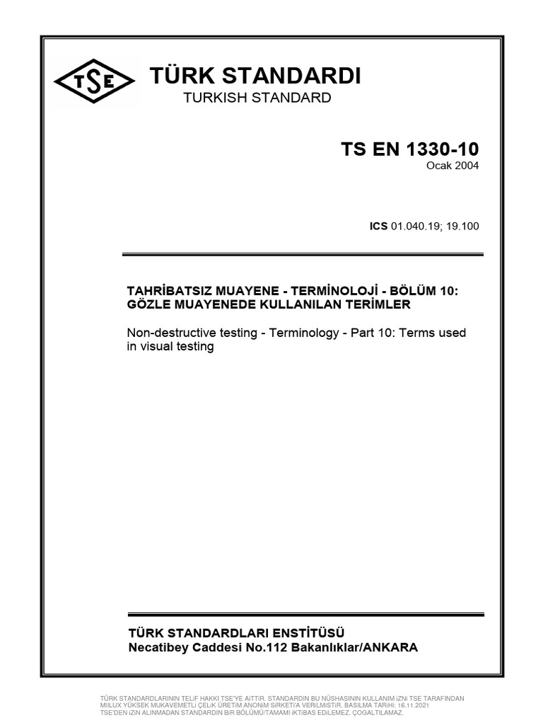 Visual Testing Terminology Standard | PDF | Color | Optics