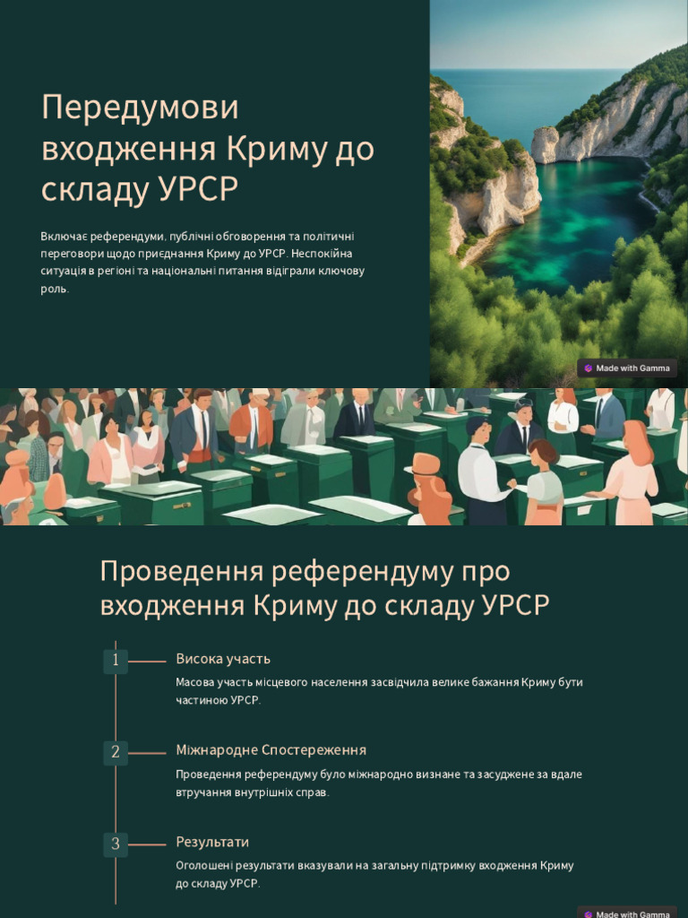 Peredumovi Vhodzhennya Krimu Do Skladu URSR | PDF