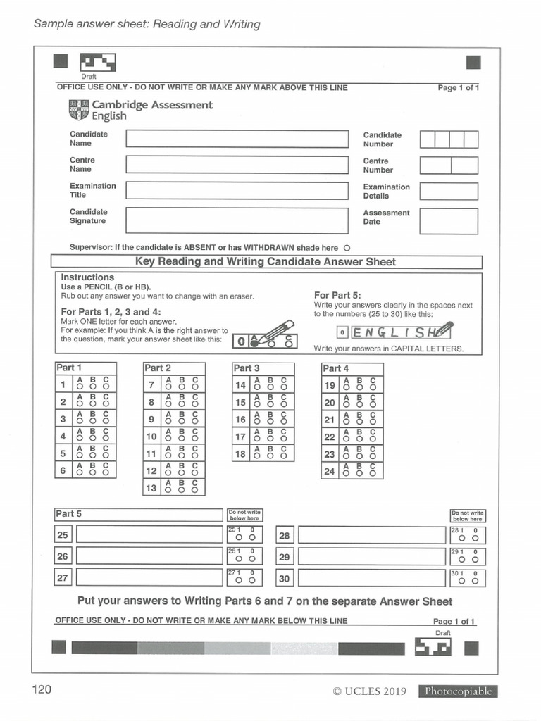 Answer Sheet A2 | PDF