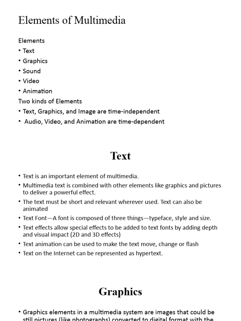 Elements of Multimedia | PDF