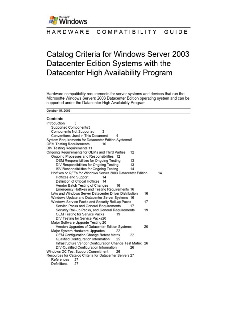 DCHCT | PDF | Windows Server 2003 | Microsoft Windows
