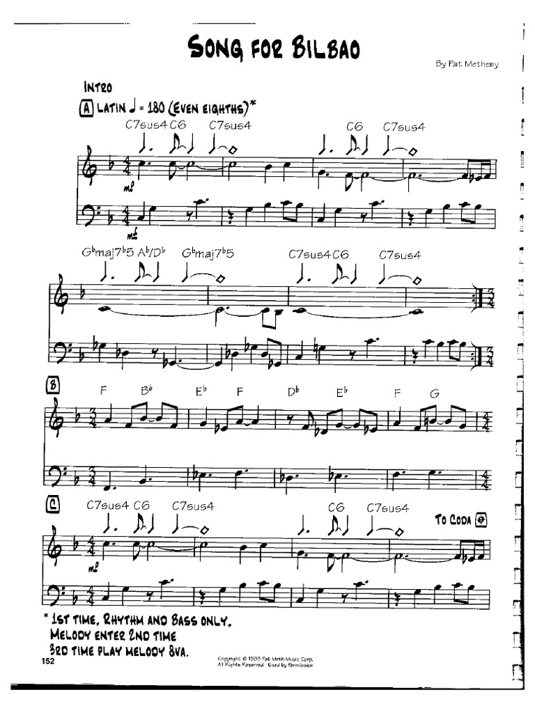 Song For Bilbao - Songbook - Ut | PDF