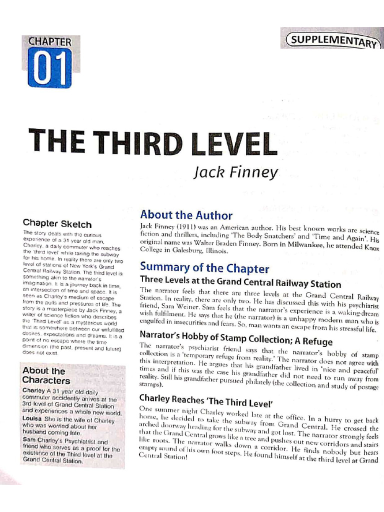 The Third Level (Jack Finney) | PDF
