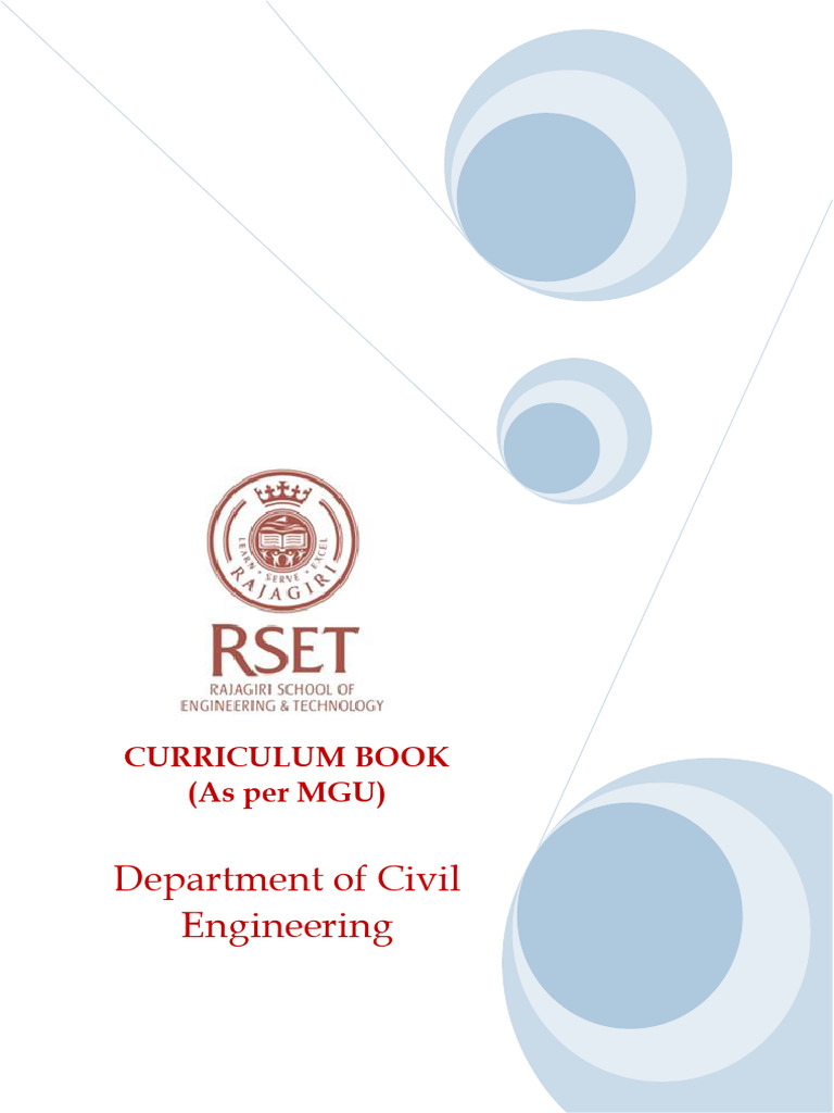 Curriculum Book CE B Tech MGU | PDF | Engineering | University And ...