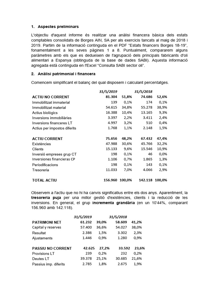 Ejemplo y Analisis de Ratios, Eoaf... | PDF